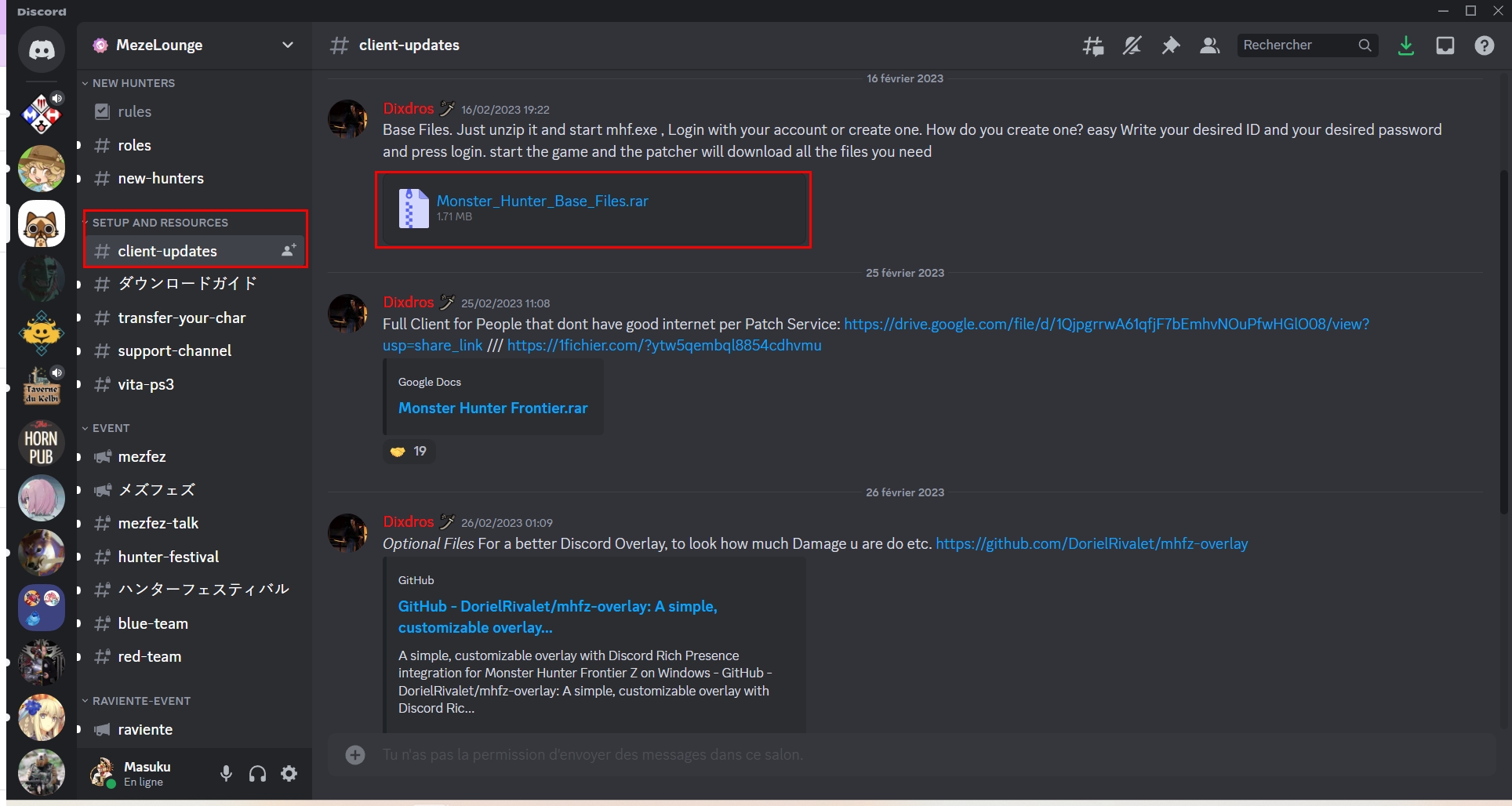 Installer MH Frontier – Les Carnets de la Wycadémie